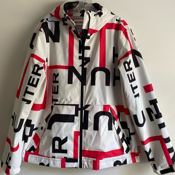 Hunter | Jackets & Coats | Hunter Original Exploded Logo Rain Coat ...